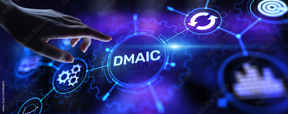 DMAIC Define Measure Analyze Improve Control Industrial business ...