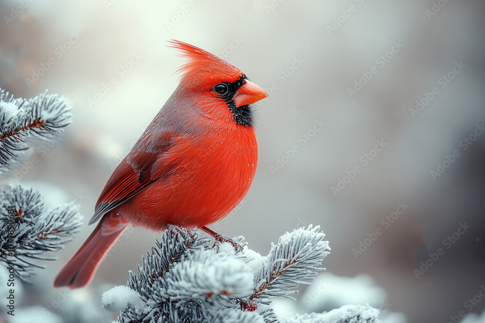 The Northern Cardinal is a striking songbird native to North America ...