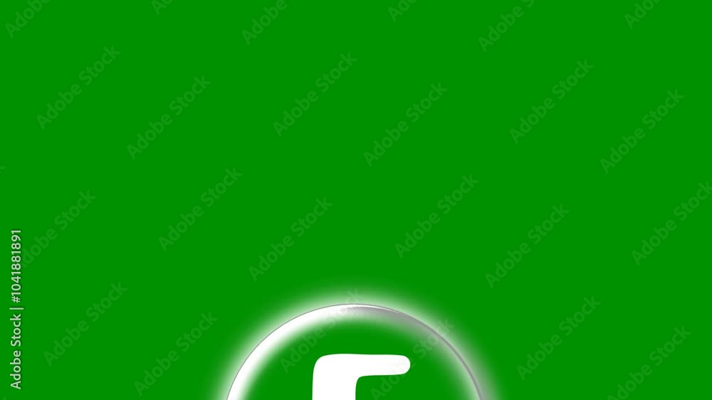 alphabet animation from A-Z on green screen background. alphabet ...