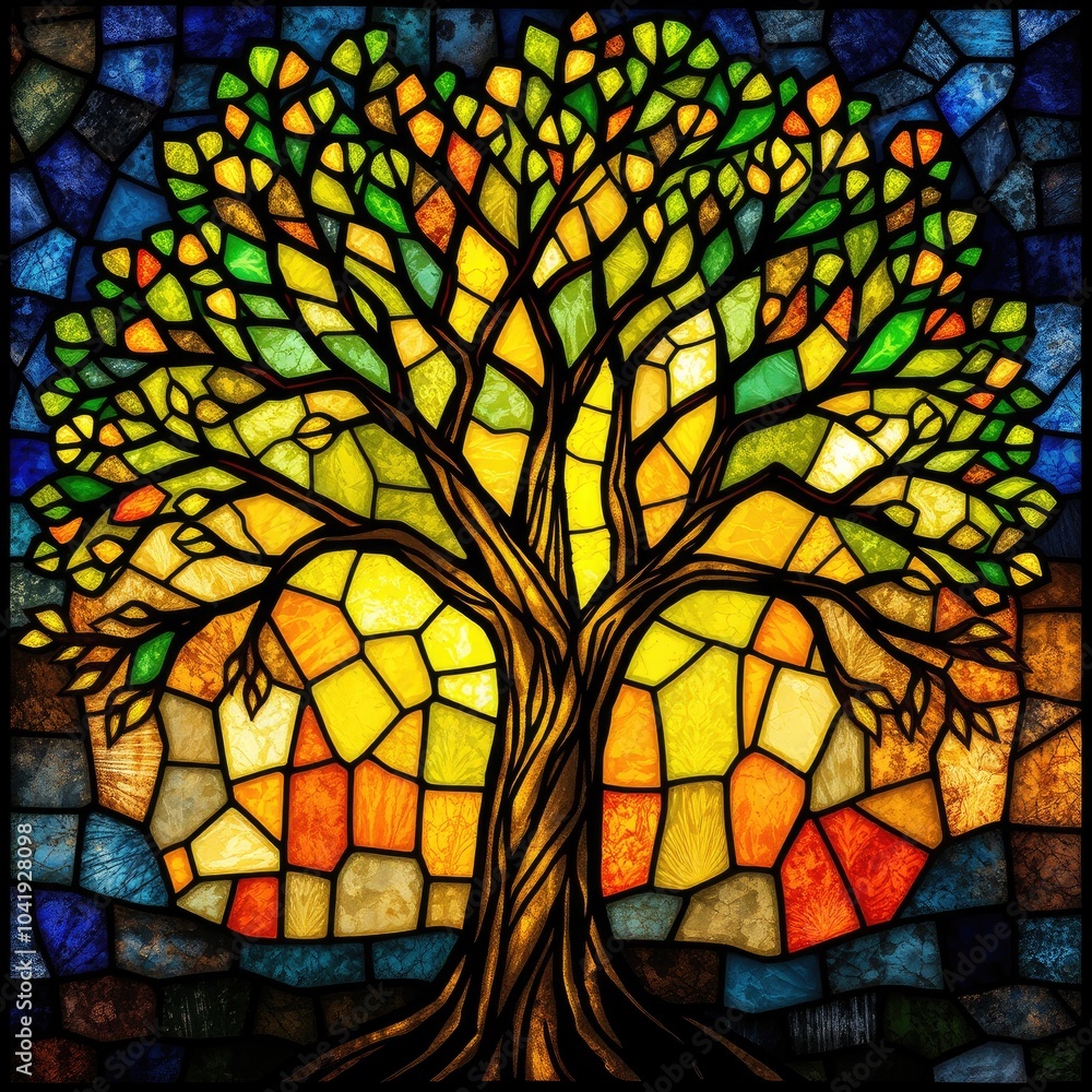 Tree Stained glass pattern images, stunning stained glass texture ...
