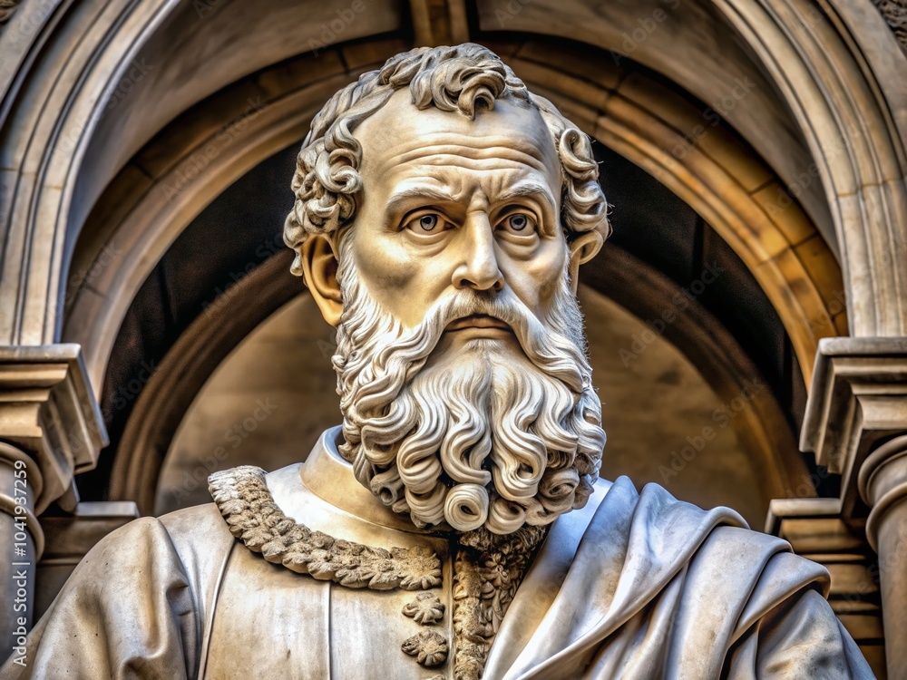 Macro Photography of the Statue of Galileo Galilei at Uffizi, Florence ...