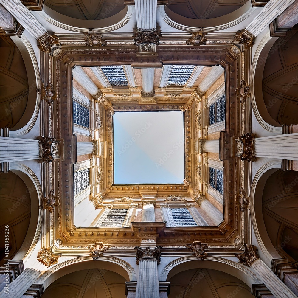 sterpiece the palazzo spada forced perspective gallery by francesco borromini showcases a ...