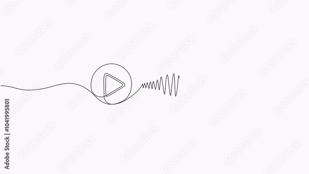 Video. One continuous editable linear music player soundbar template ...