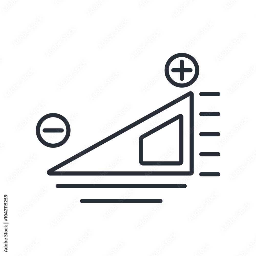 Volume icon. vector.Editable stroke.linear style sign for use web ...
