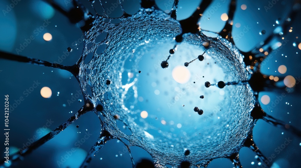 A high resolution image of a particle collision in a bubble chamber ...