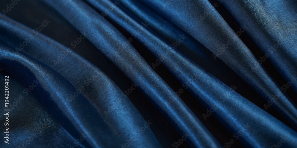 abstract blue cloth background showcases the elegance of luxurious ...