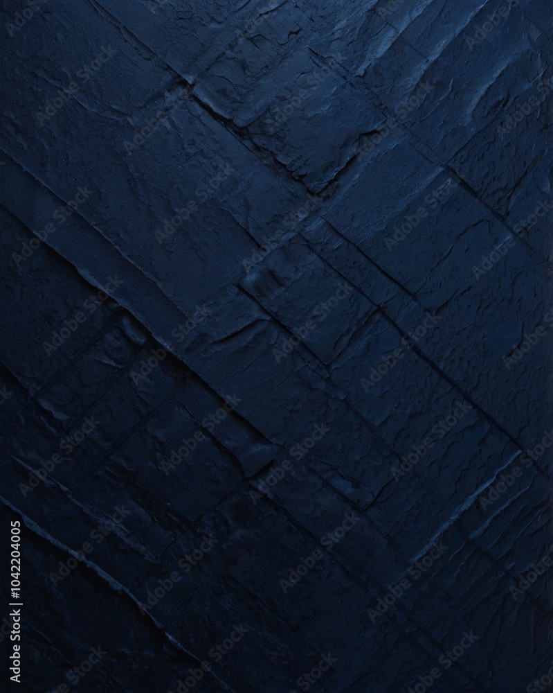 dark blue wall surface, showcasing a smooth gradient transition. With ...