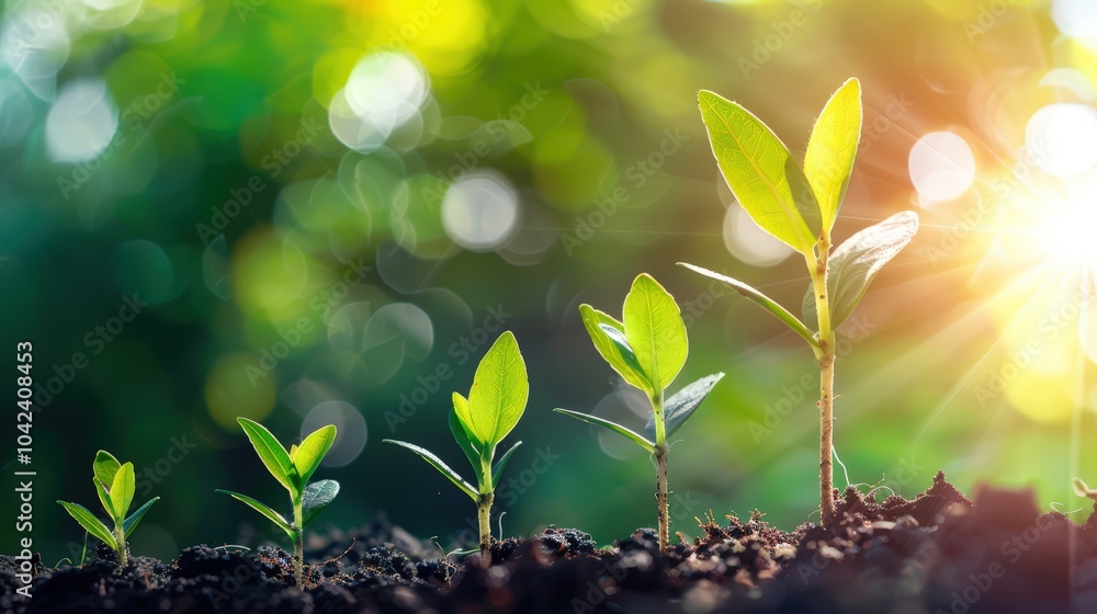 Depicting the stages of plant growth from seed to mature plant ...