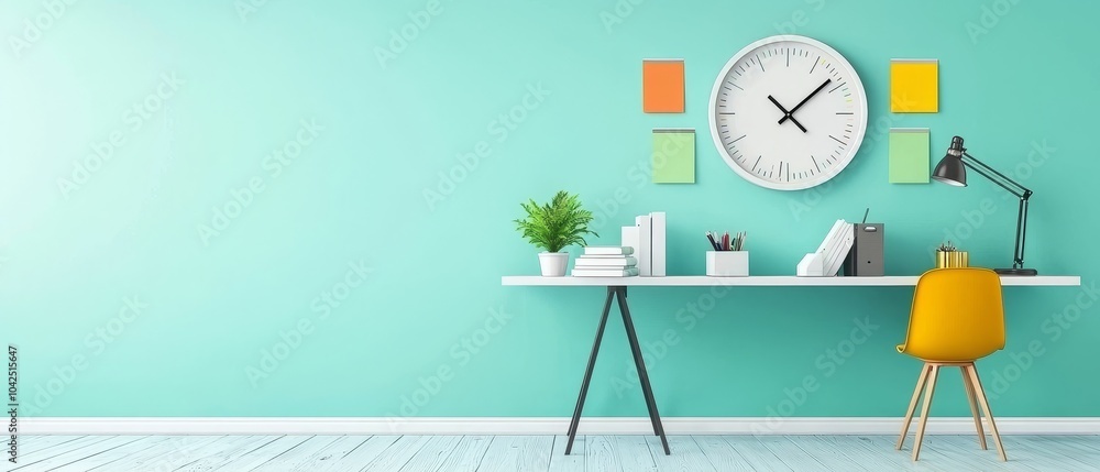 Bright and cheerful home office design ideas for a productive workspace ...