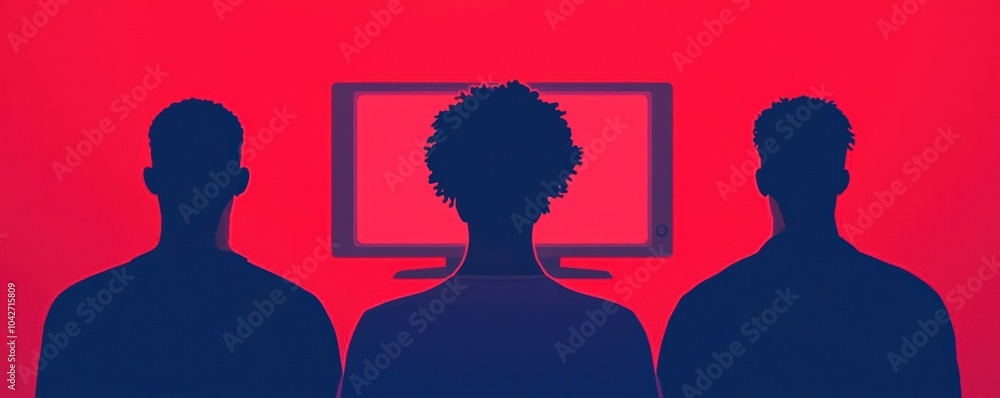 A Gen X family watching media on vintage TV sets while streaming on ...