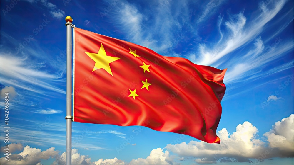 High-Quality Animated Digital Flag of China with Alpha Channel in 4K ...