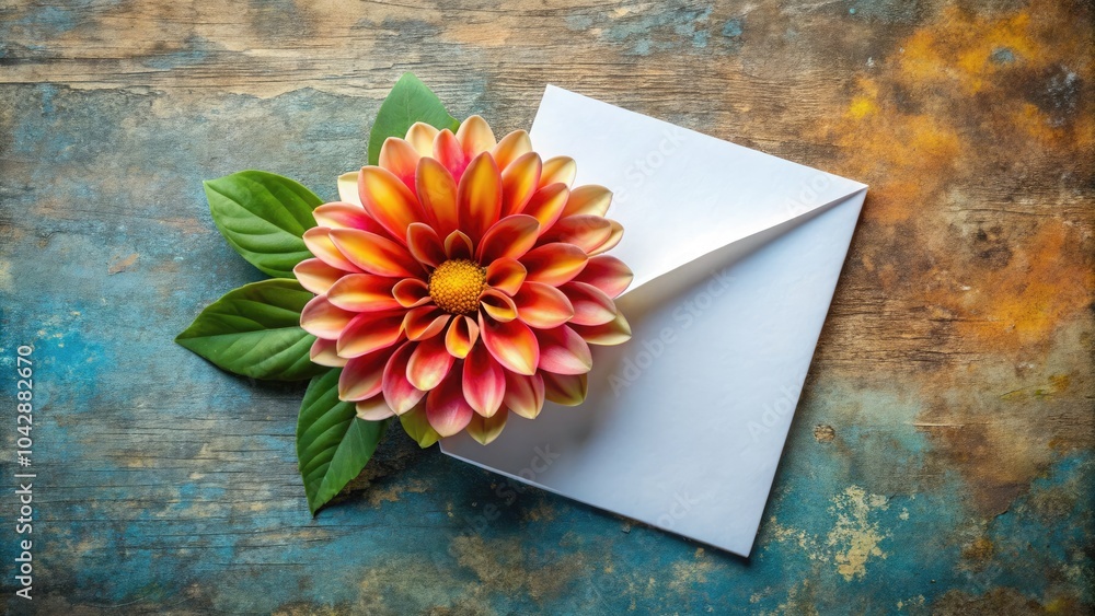 Blank Greeting Card Design with Blooming Flower Popup, Perfect for ...