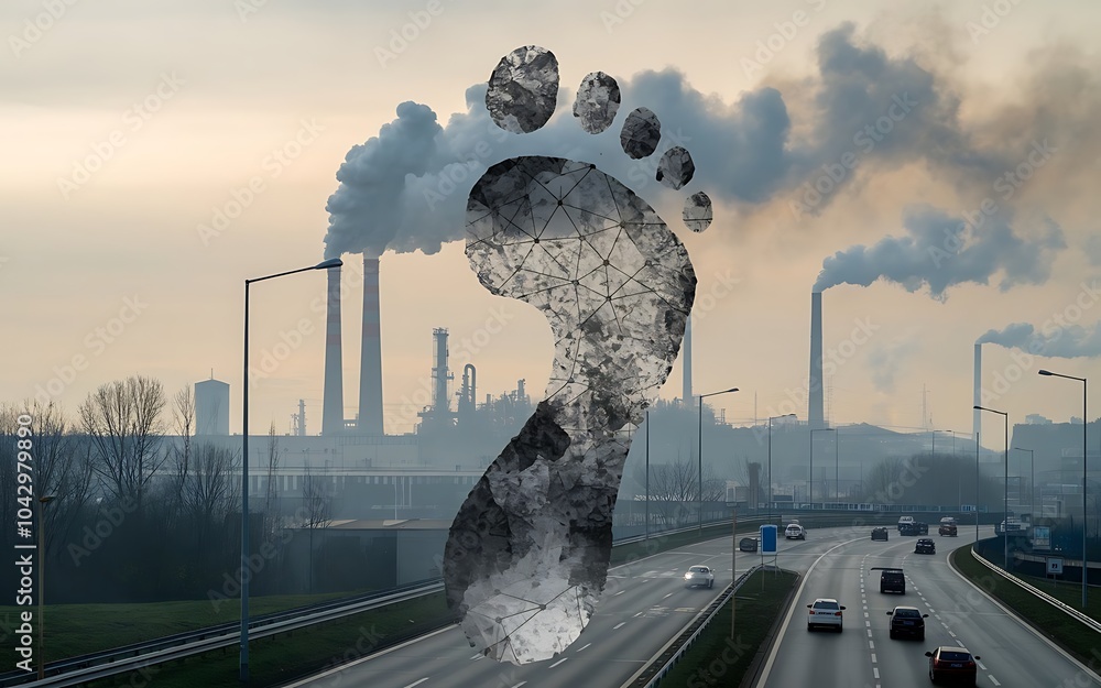 The weight of our footprint: A dramatic and thought-provoking image ...