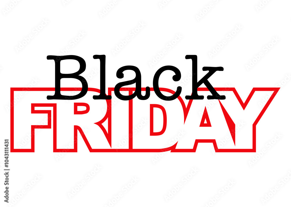 Logo texto Black Friday. Banner con palabra Black con tipografía de ...