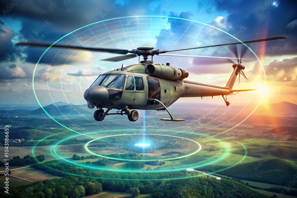 Helicopter detection HUD aircraft scanning user interface for military ...