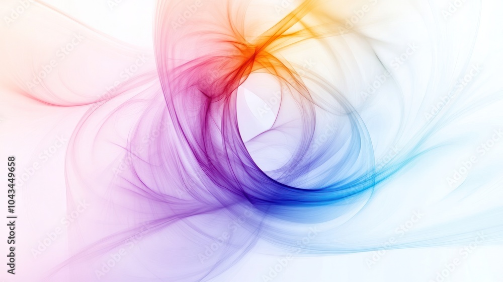 An artistic interpretation of quantum superposition with a swirling ...