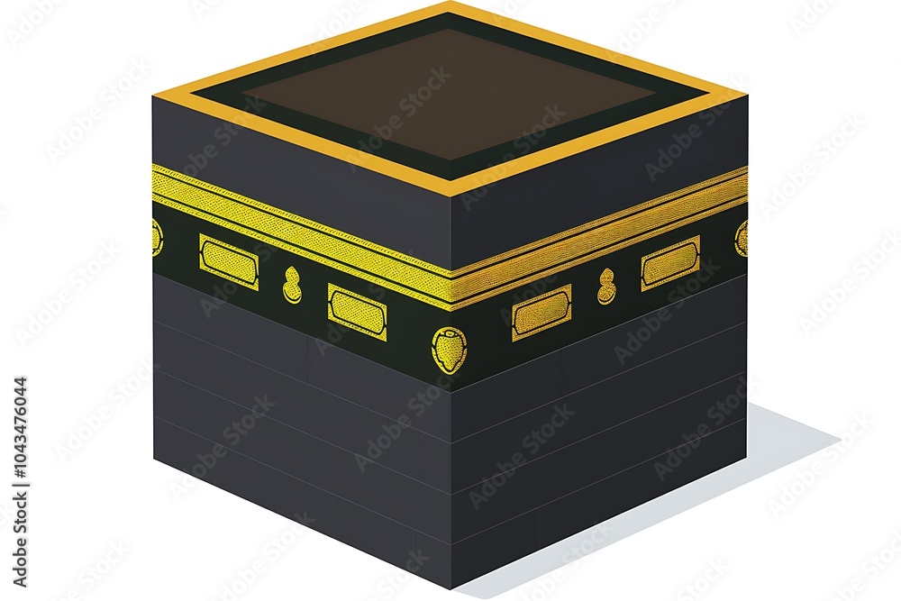 Holy Kaaba islamic muslim religion icon design vector. Eid Adha Mubarak ...