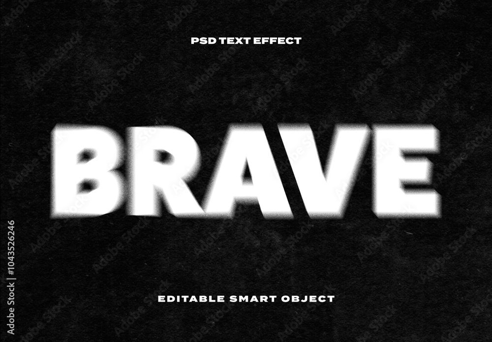 Blurred Text Effect Stock Template | Adobe Stock