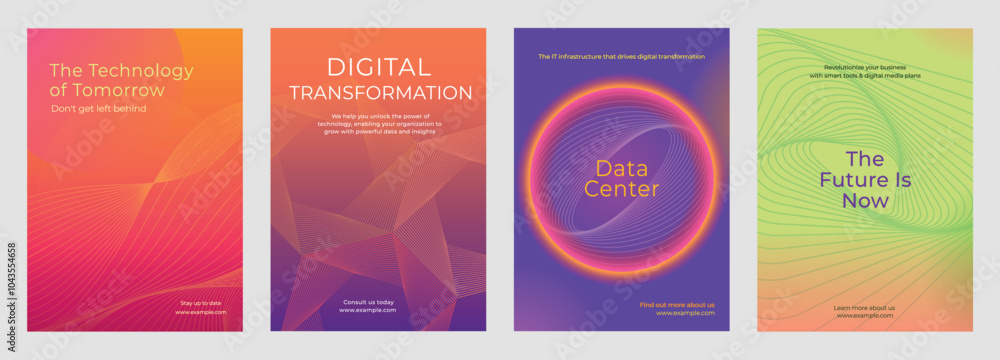 Poster Set of four digital transformation posters – Wall Art | UkPosters