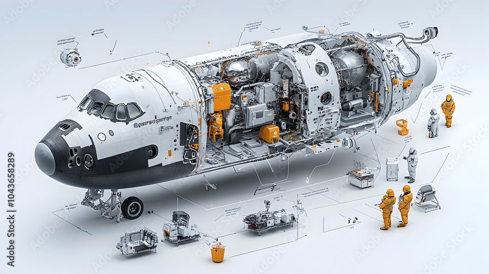 Detailed cross section visualization showing the inner workings and ...