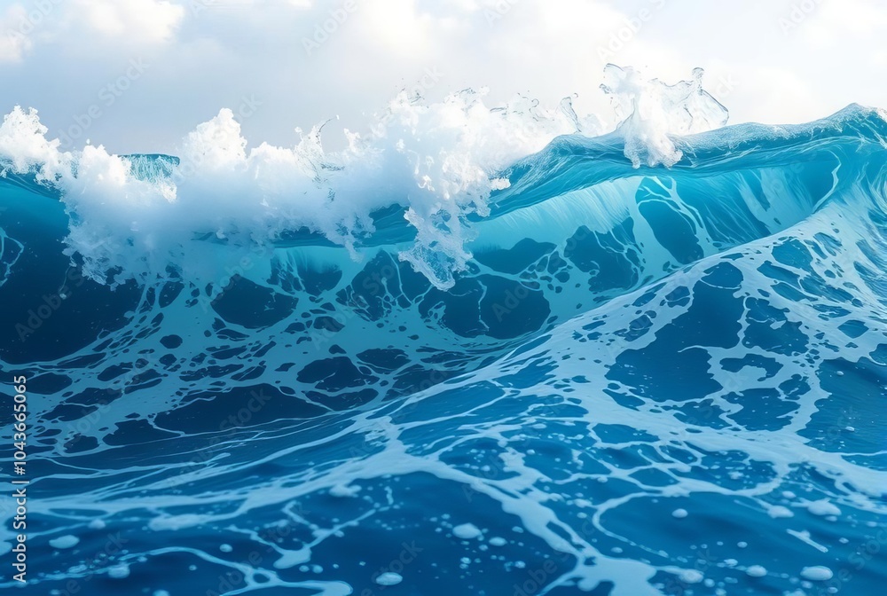 Ocean Acidification A visual depiction of waves as ocean acidifi Stock ...