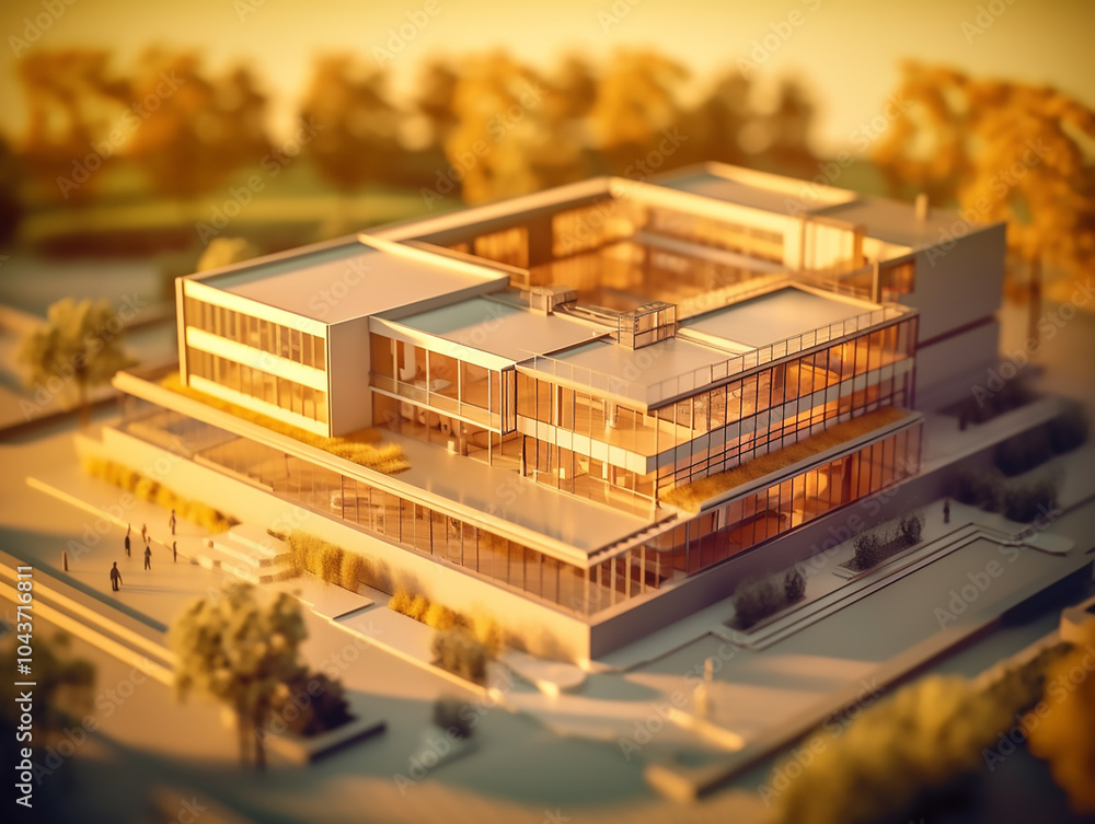 Design in architectural bure Volumetric project of house Layout of a ...