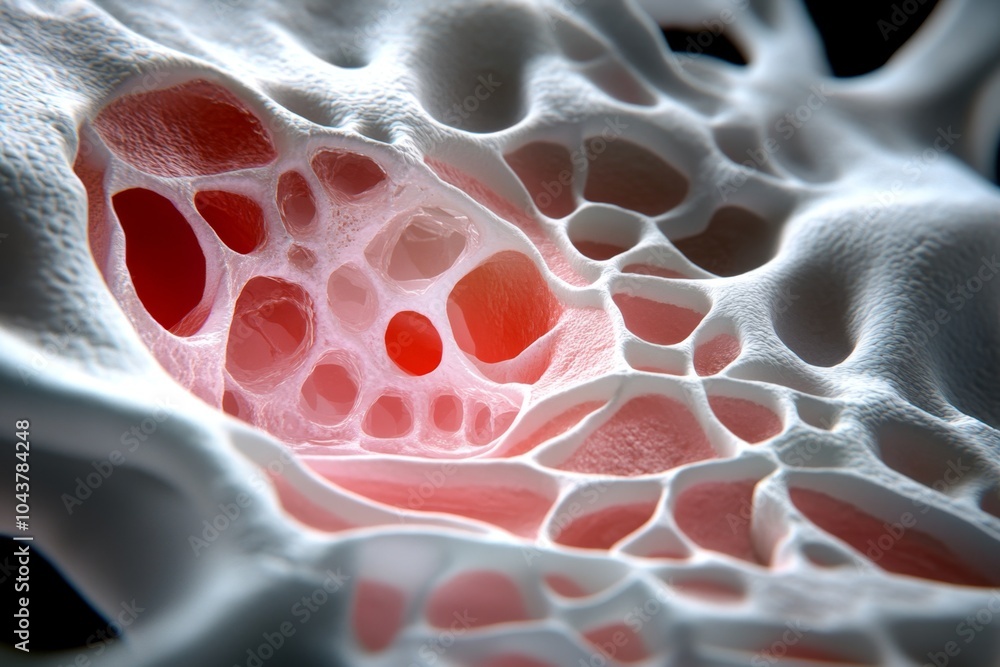 High-resolution image of a plateletâ€™s surface, showing the fine ...