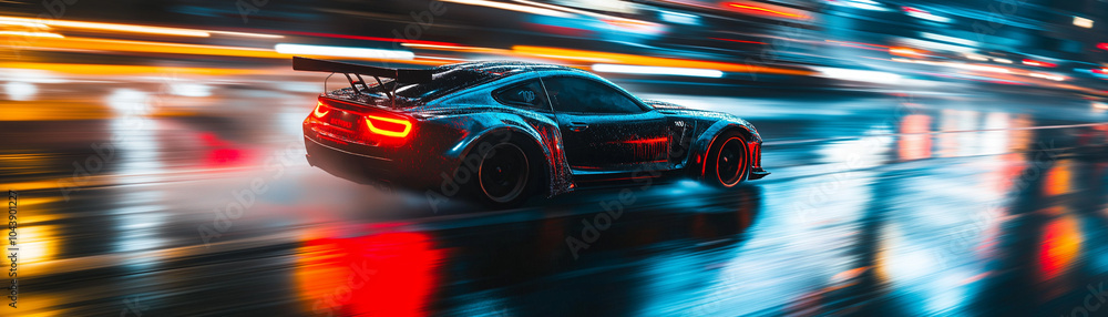 The Spirit of Racing: A Race Car in Full Motion, Representing the Heart ...