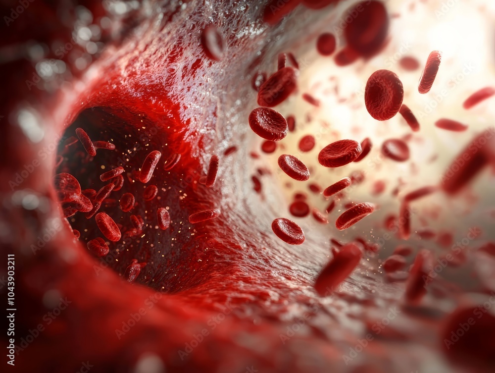 Dynamic visualization of red blood cells flowing through a vein ...