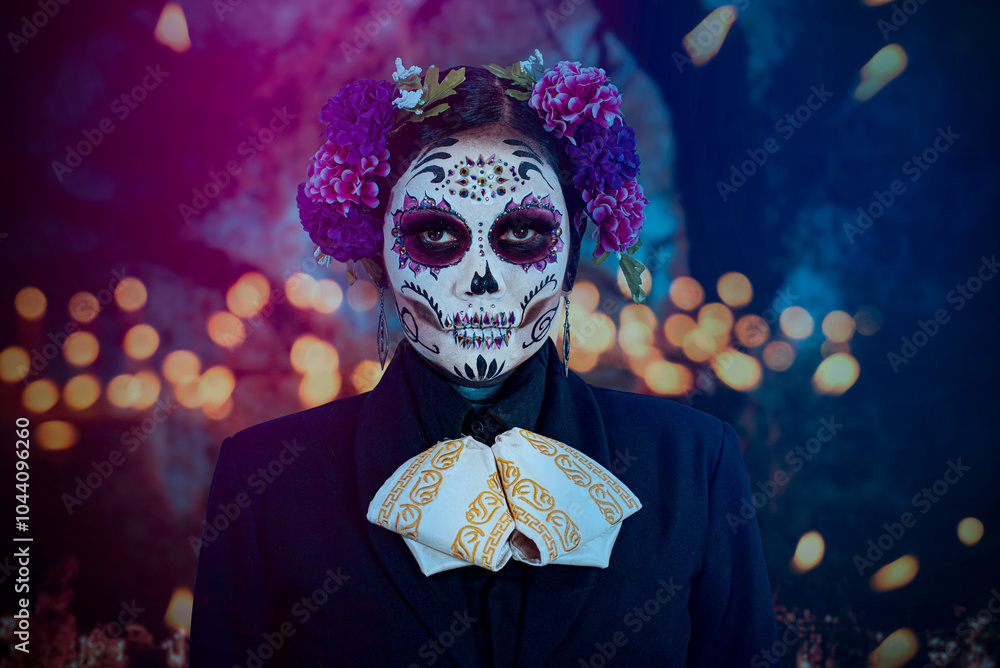 catrina, mariachi, mexico, dia de muertos, musica, ranchero, traje ...
