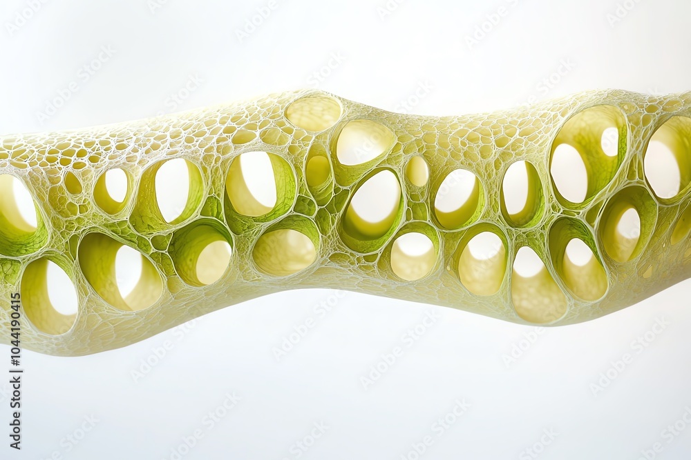 Photo & Art Print Plant stem vascular system cross-section, xylem and ...