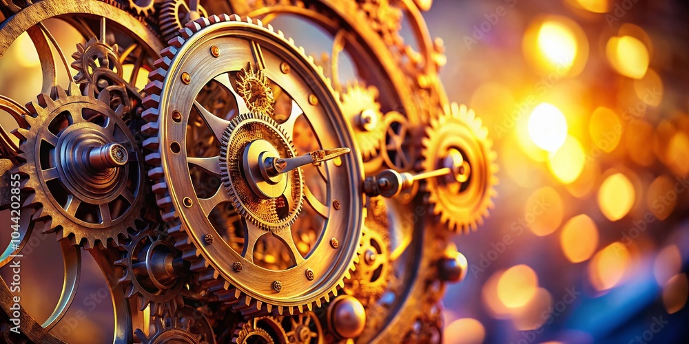 Looping Retro Clock Animation with Dynamic Movement for Vintage Style ...