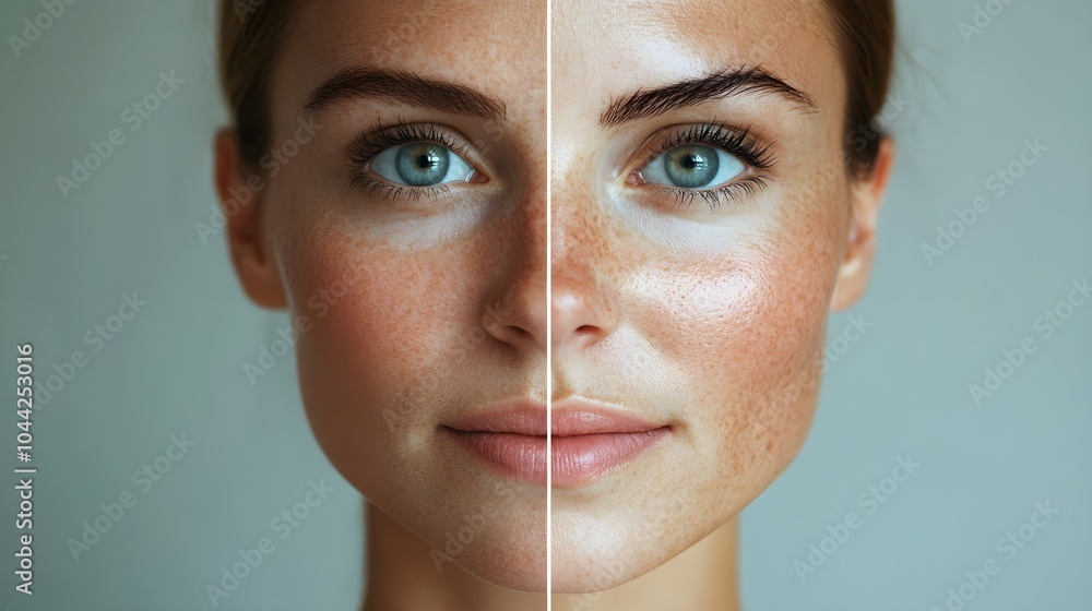 Visual timeline of a facelift, featuring a soft, undefined jawline and ...