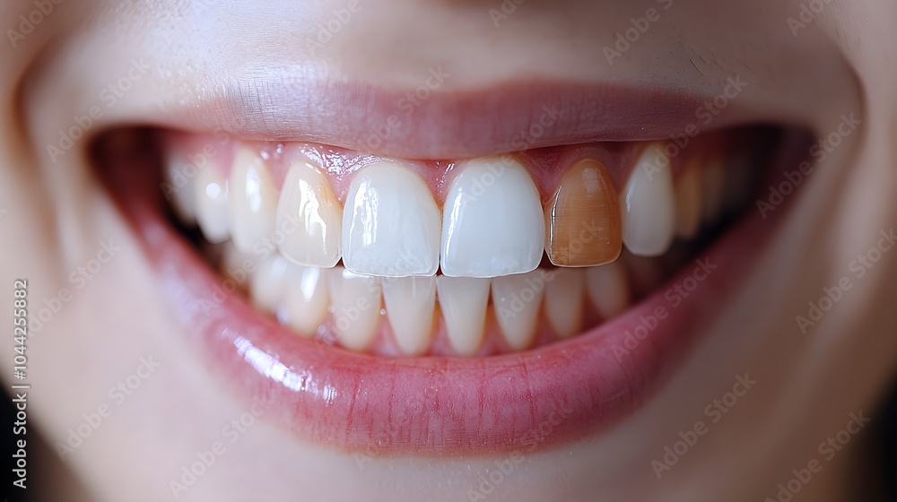 Social media before-and-after post of a patient's smile makeover, with ...