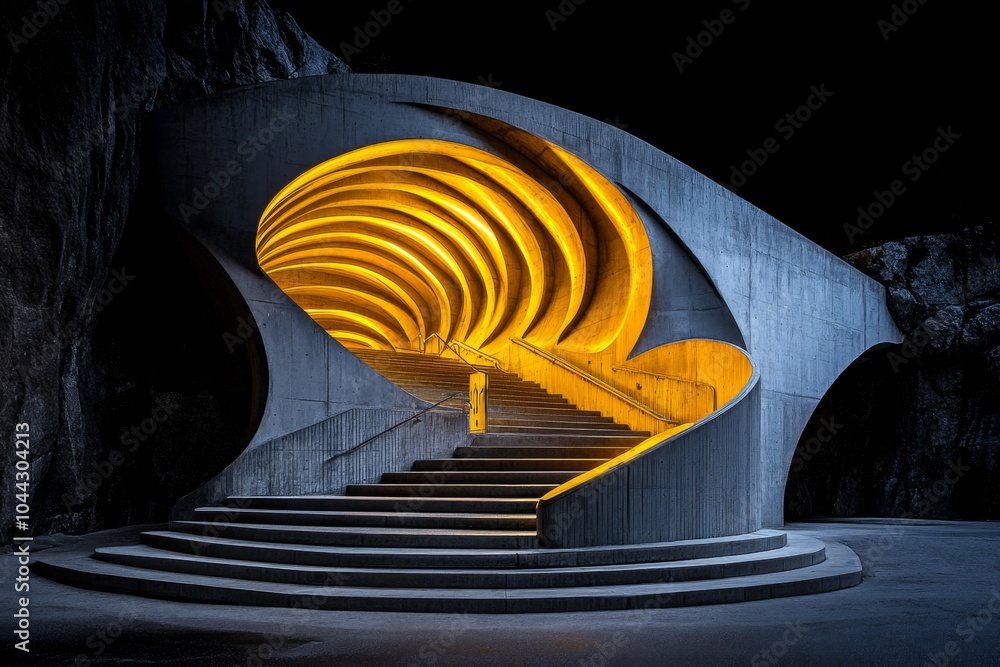 Abstract minimalist design of a circle closing, symbolizing the ...