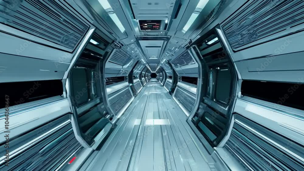 Architecture video modern overlay 4k design spaceship virtual seamless ...