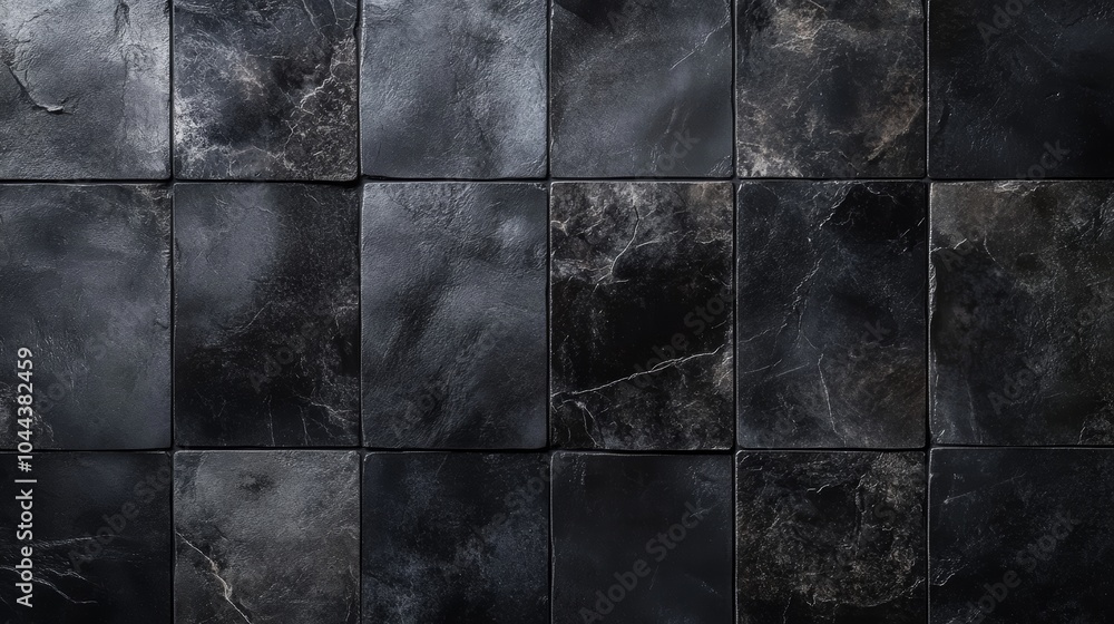 Timeless elegance, black marble tiles for luxurious interior design and ...