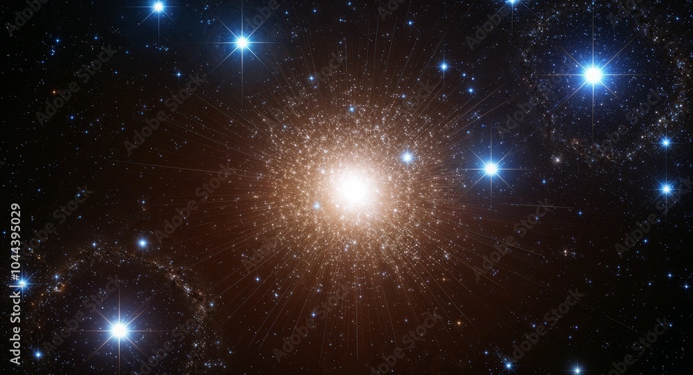 Radiant star clusters sparkling like jewels in the cosmic darkness ...