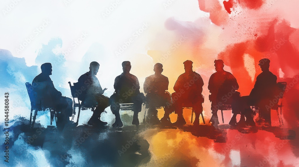 Group therapy for veterans, emotional healing and bonding, military ...
