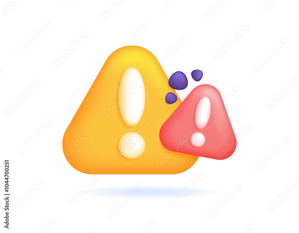 danger sign concept. notification, error, mistake, alert. exclamation ...