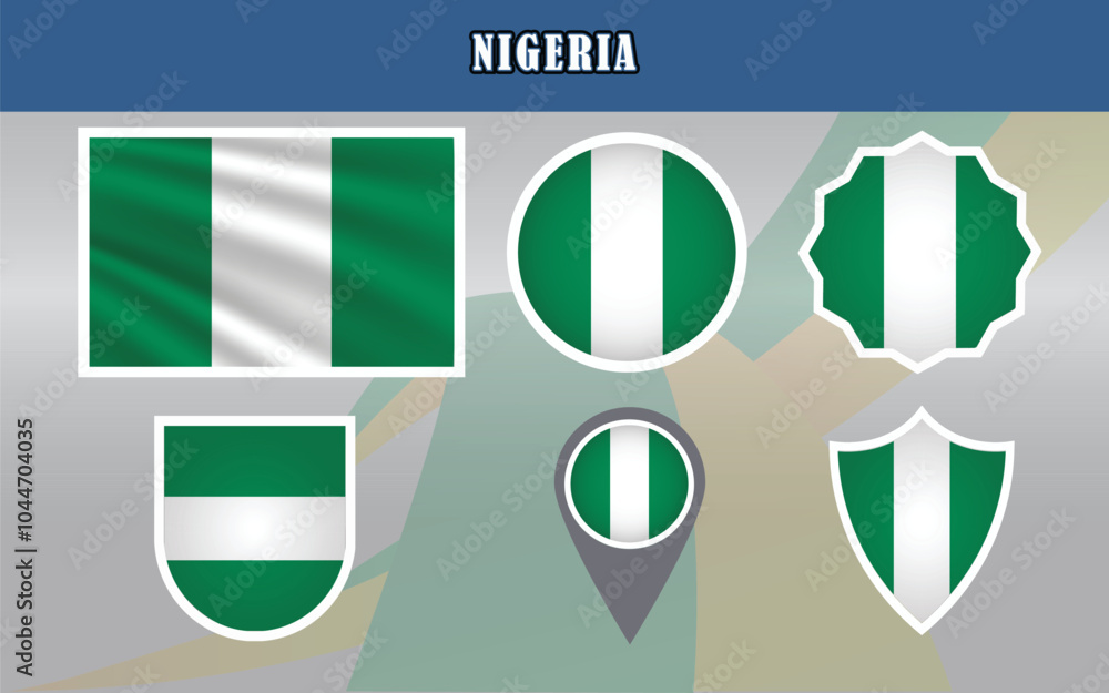 Discover the National Flag of Nigeria in this vibrant vector design ...