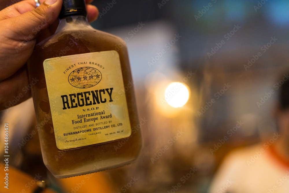 Bangkok, Thailand - October 24, 2024 : Thai Brandy, Regency is the most ...