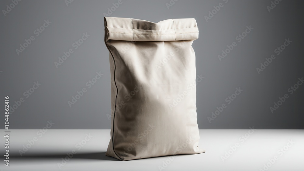 Minimalistic cement bag mockup, ideal for displaying packaging designs ...