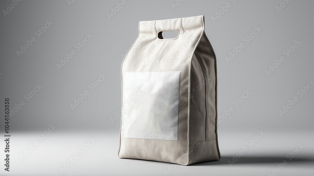 Minimalistic cement bag mockup, ideal for displaying packaging designs ...
