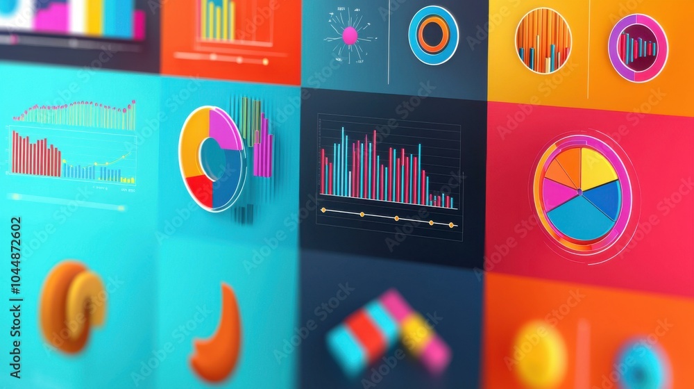 Comprehensive data analytics dashboard with vibrant visualizations and ...