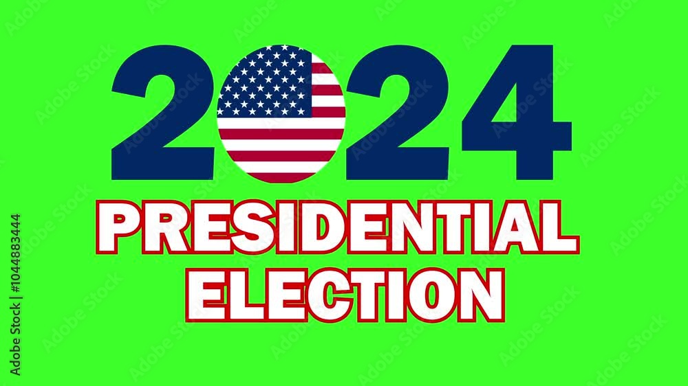 USA Elections 2024 Animation green screen Video. United States of ...