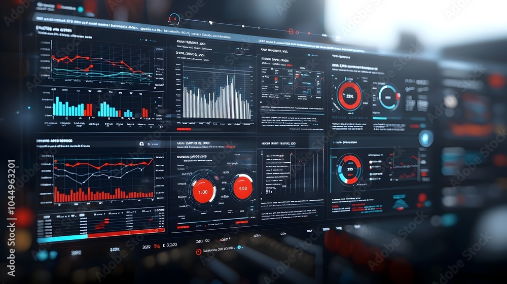 Comprehensive Virtual 3d Dashboard For Detailed Business Intelligence