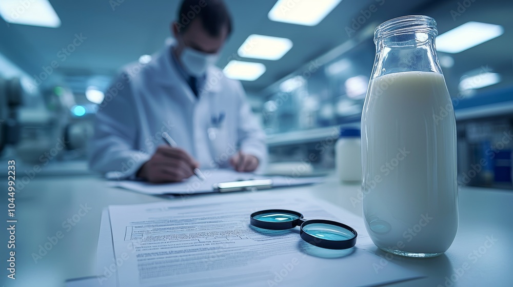 Foto de Milk and Microscope:Dairy Product Inspection,Food Safety ...