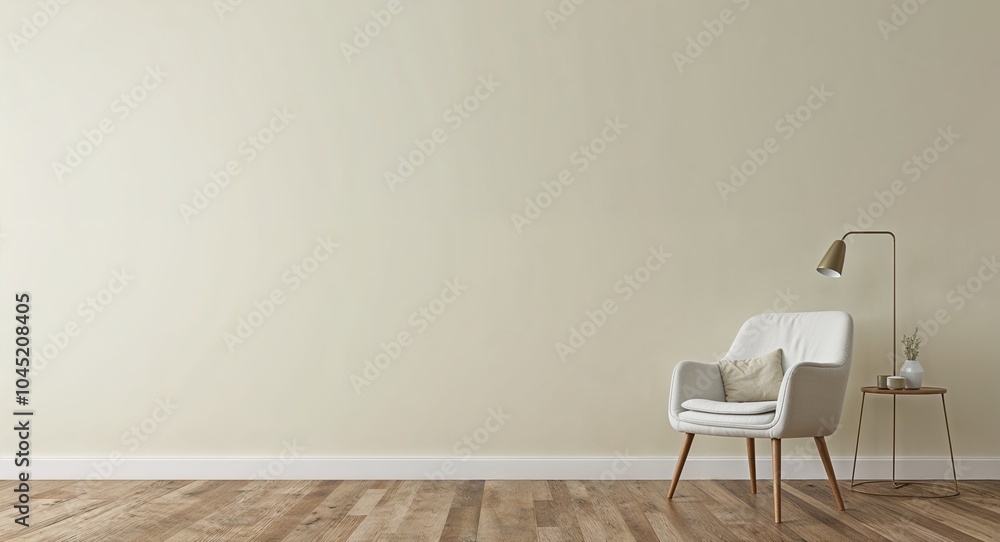 Smooth ivory painted wall background pale ivory surface with a clean ...