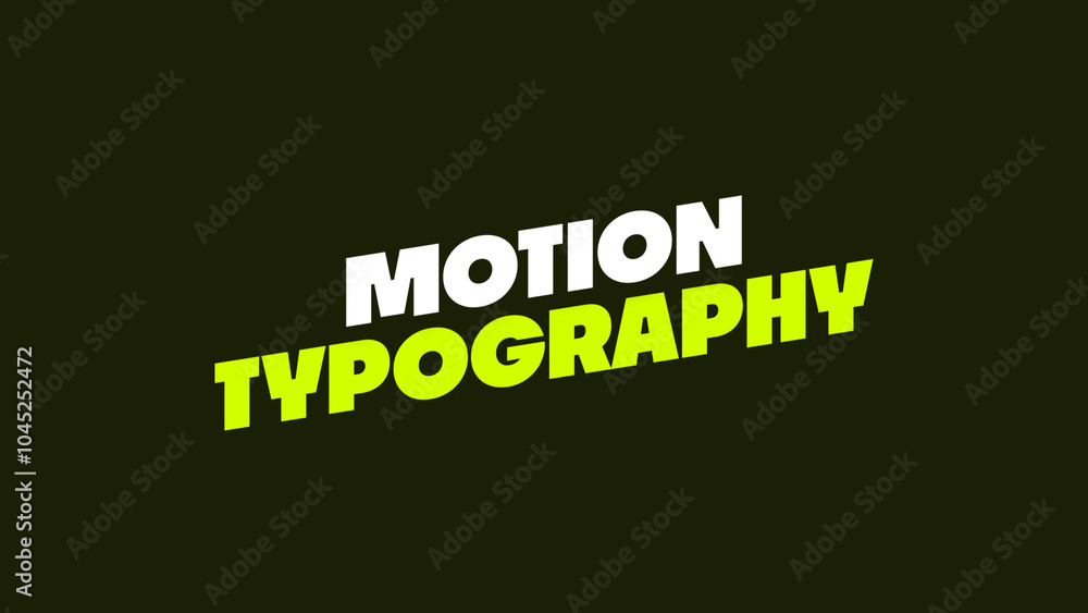 Motion Typography Stock Template | Adobe Stock